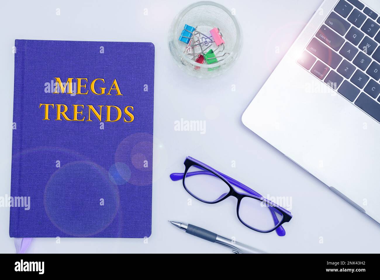 Writing displaying text Mega Trends. Concept meaning powerful phenomena ...