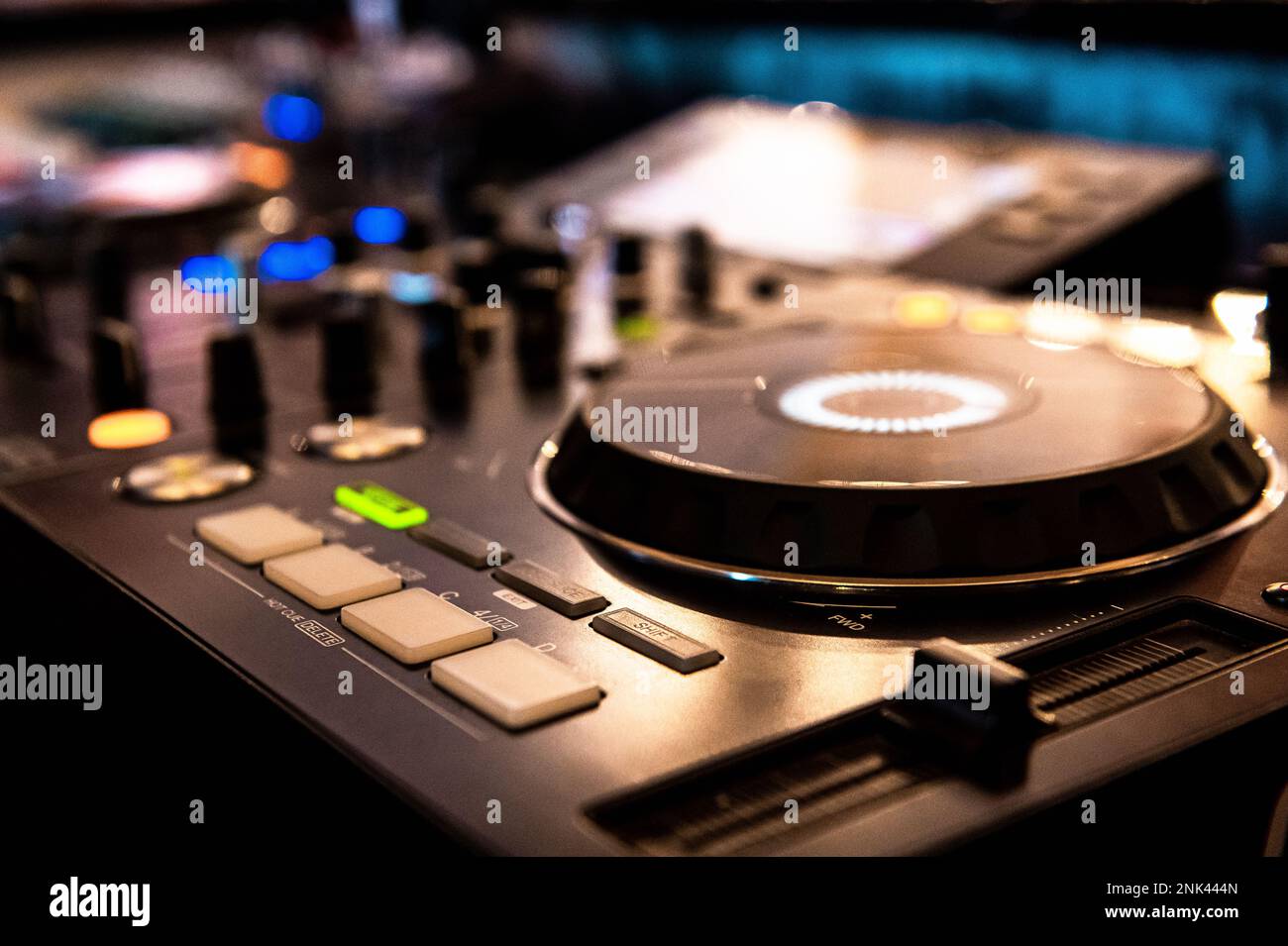 DJ workstation at the event Stock Photo - Alamy