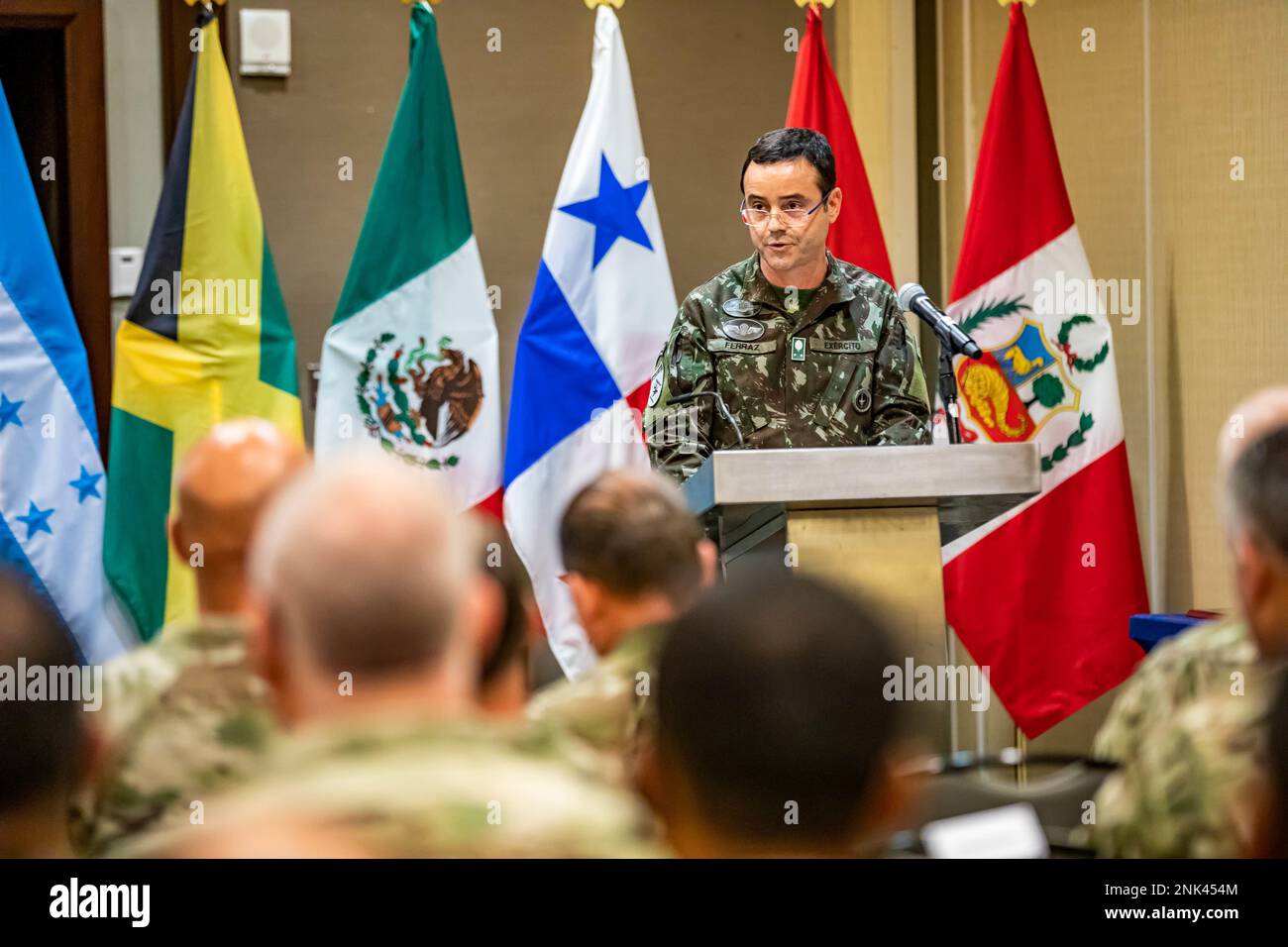 Brazilian army Maj. Gen. Rodrigo Ferraz Silva, Combined Forces Land ...