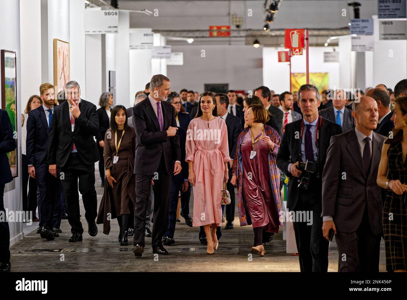 Madrid, Spain. 23th Feb, 2023. Public and potential buyers visit the ...