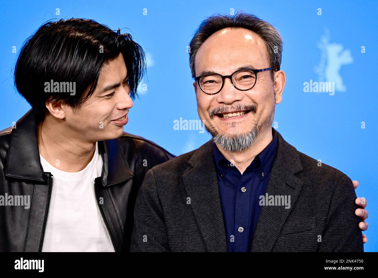 Berlin, Germany. 23rd Feb, 2023. Liu Jian (r), director, and Ren Ke ...