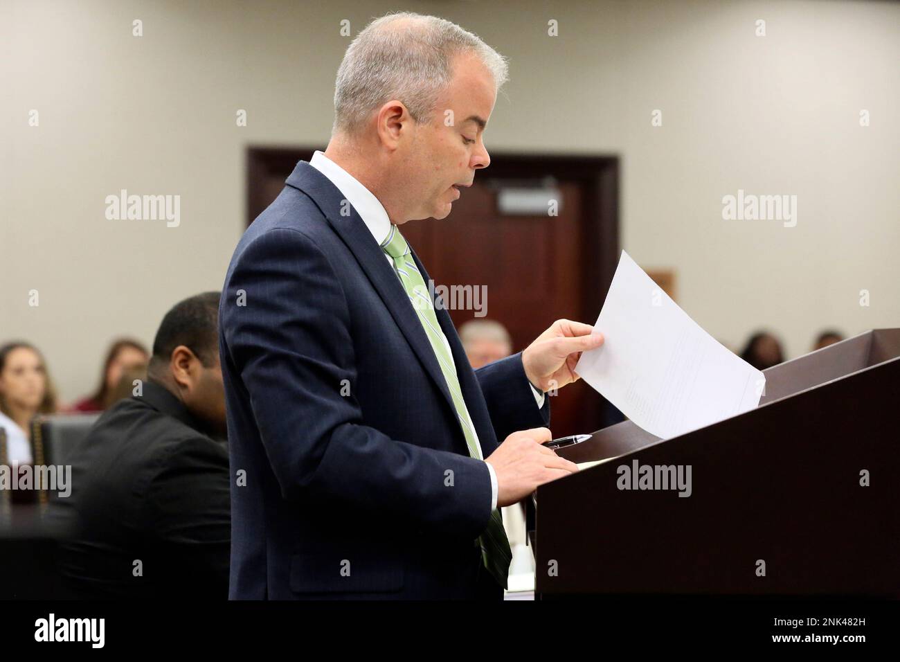 Chief Deputy Commonwealth's Attorney Patrick Jensen addresses the court ...