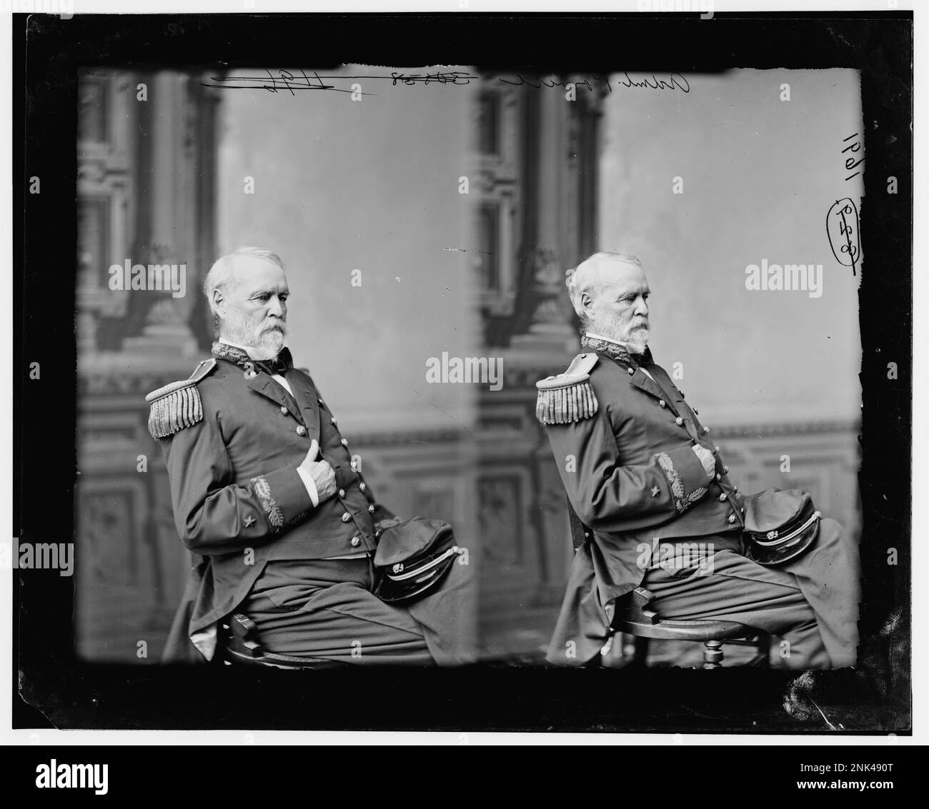 Portrait of Admiral Levin M. Powell, a U.S. Navy officer, preserved in ...