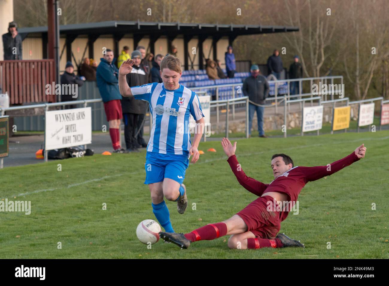 LLANRHAEADR YM MOCHNANT, WALES - 27 NOVEMBER 2021: JD Cymru North ...