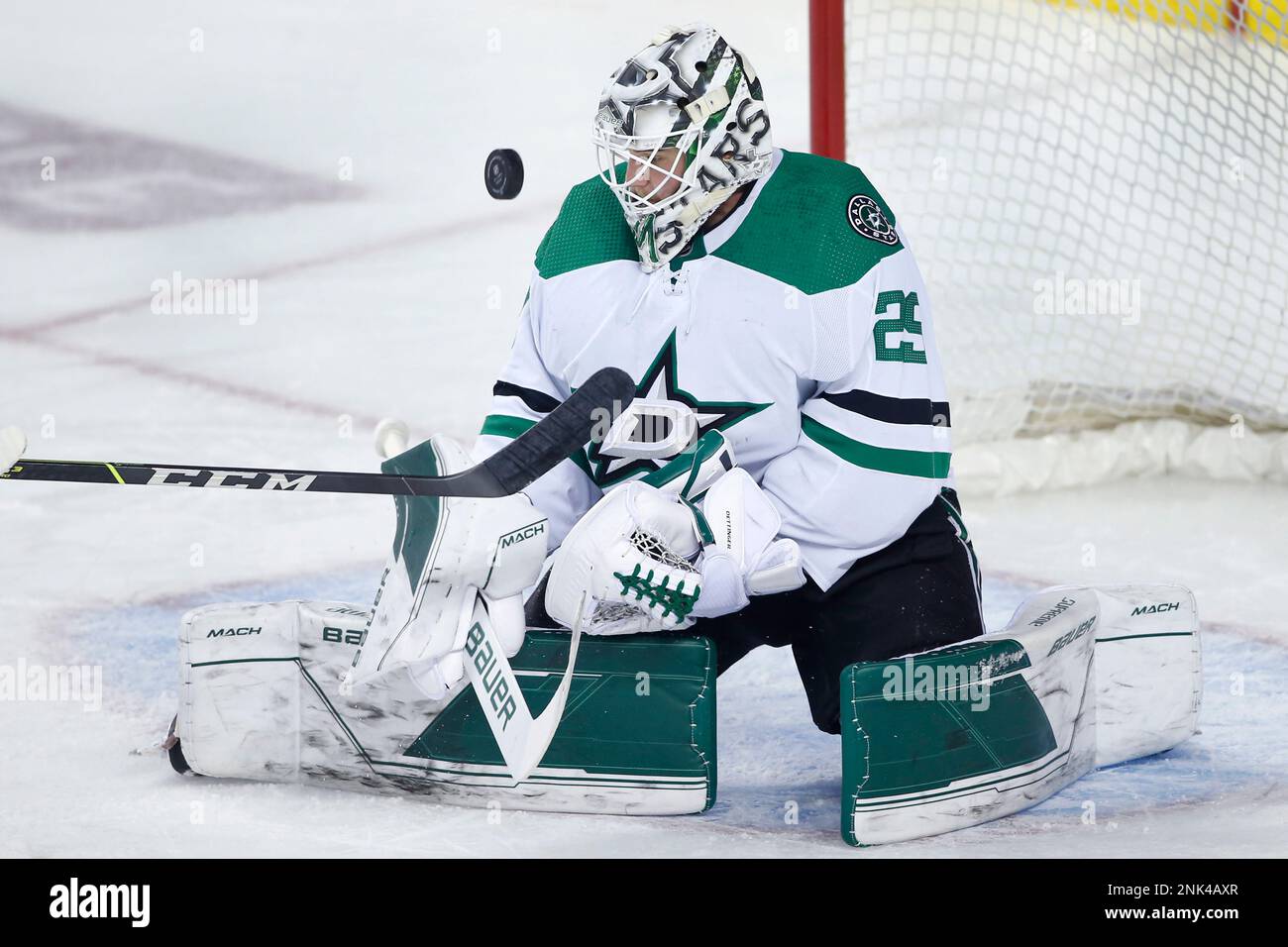 NHL profile photo on Dallas Stars goalie Jake Oettinger at a game ...