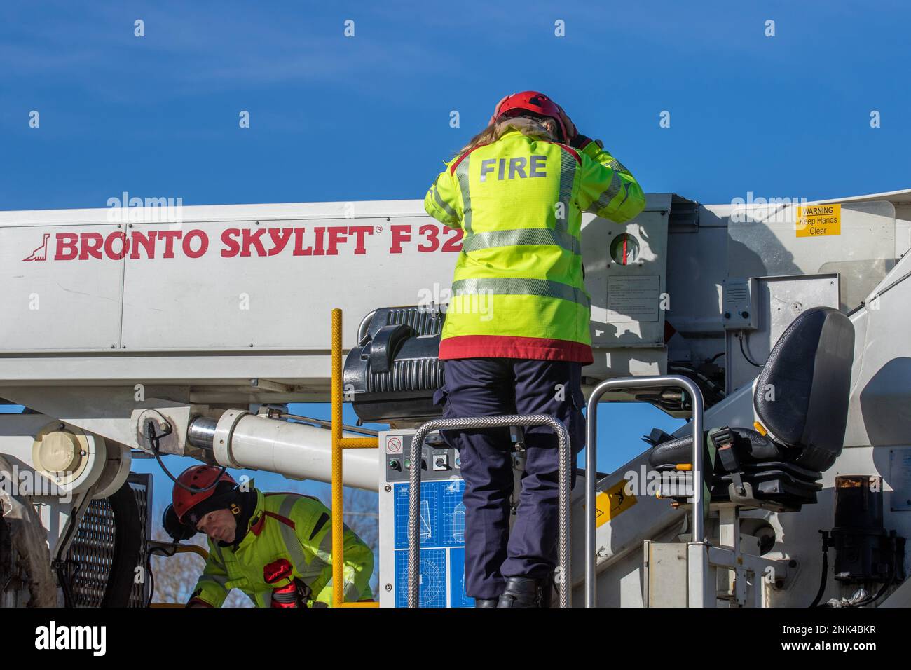 Lancashire Fire and Emergency Rescue Team on a training day at Maritime ...