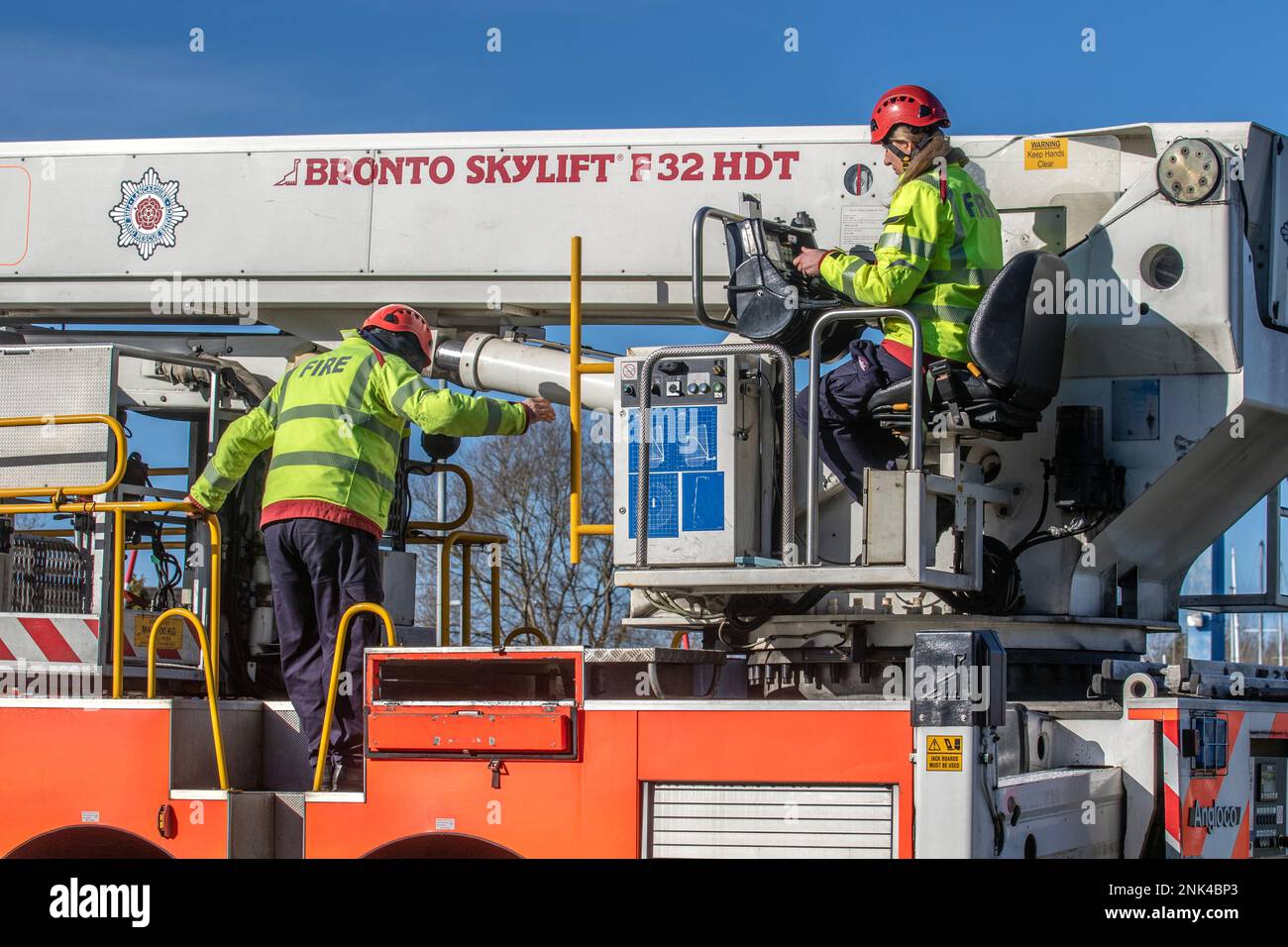 Lancashire Fire and Emergency Rescue Team on a training day at Maritime ...