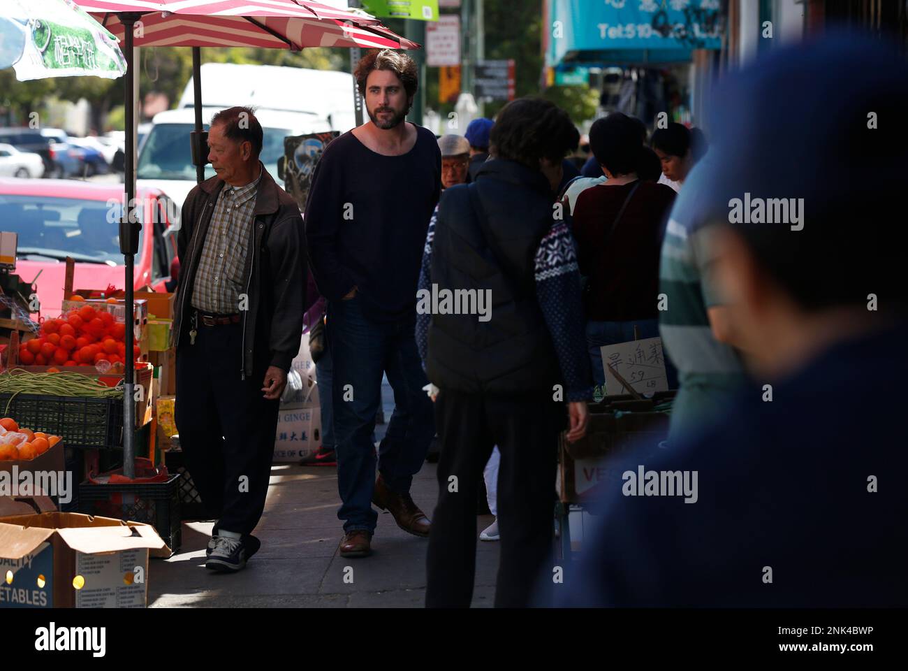 Jonathan Kos-Read, who is a well-known actor in China, walks for a ...