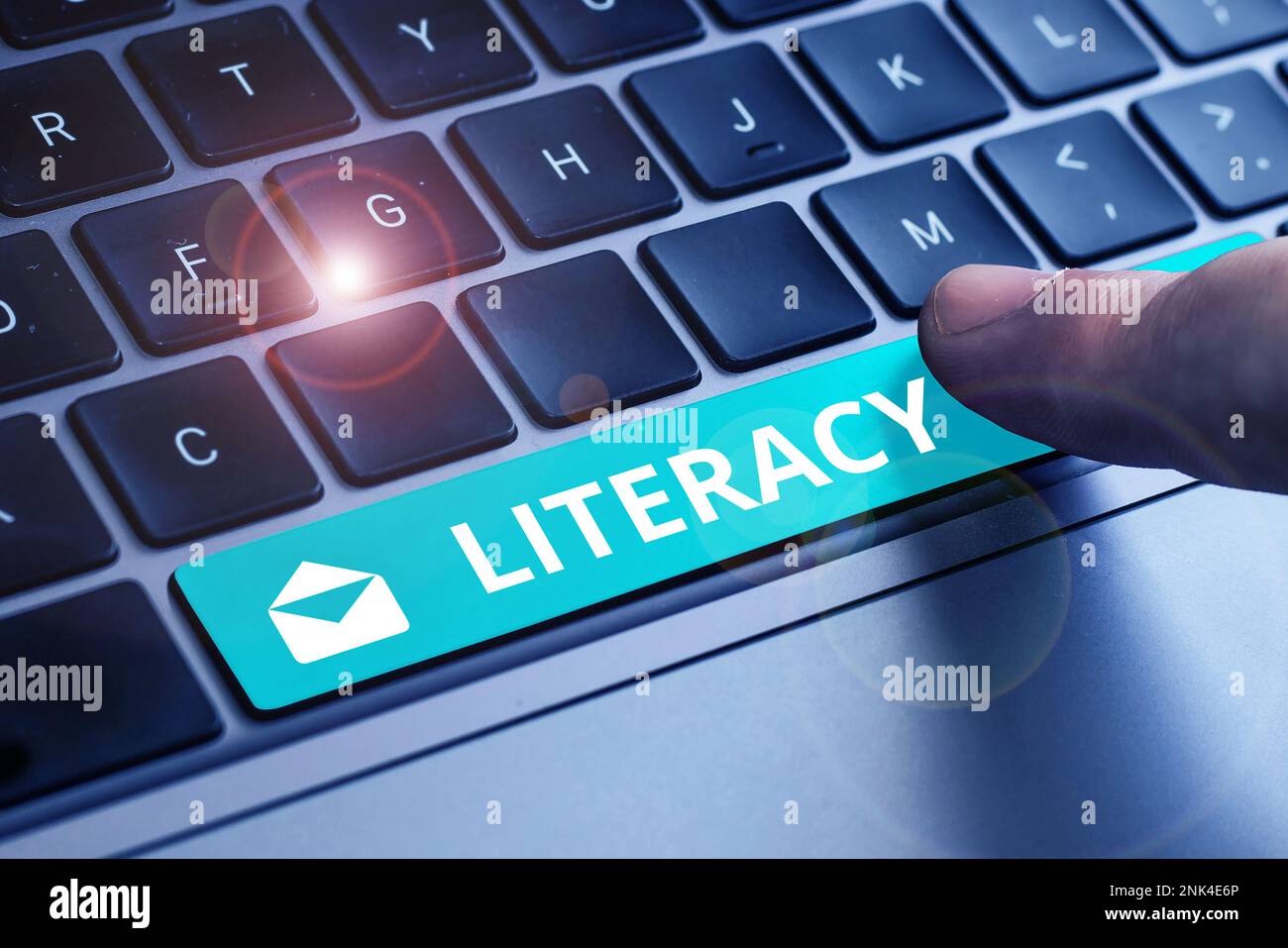 Writing displaying text Literacy. Internet Concept ability to read and ...