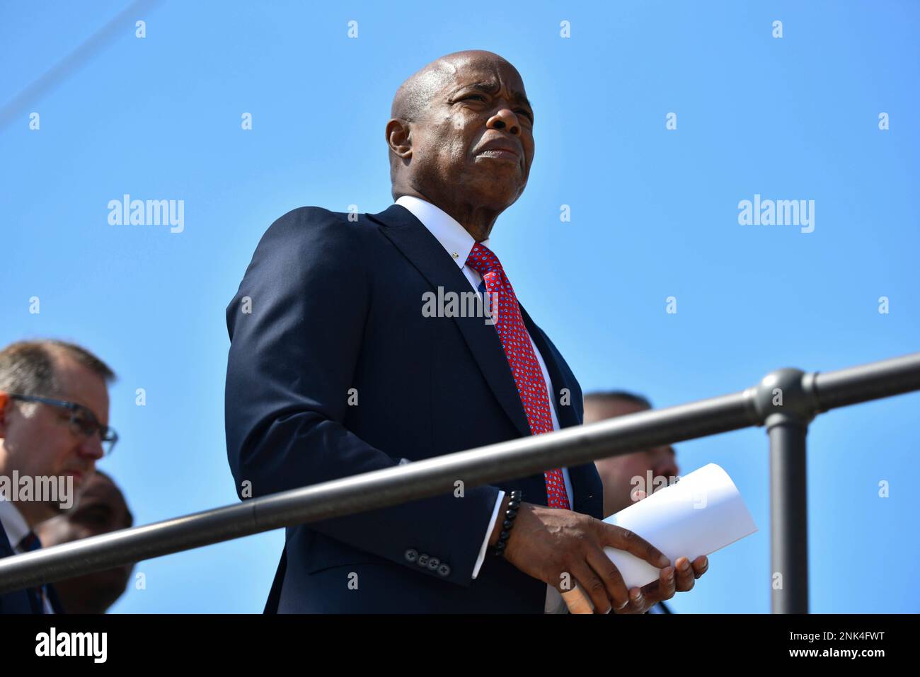 Photo by: NDZ/STAR MAX/IPx 2022 5/25/22 Mayor Eric Adams rings the ...