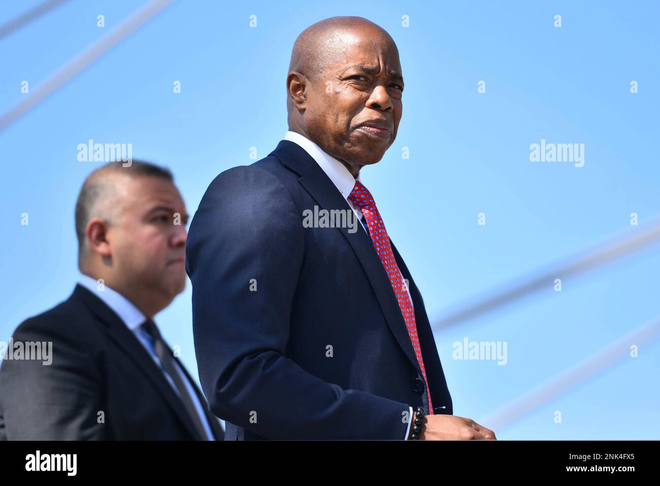 Photo by: NDZ/STAR MAX/IPx 2022 5/25/22 Mayor Eric Adams rings the ...