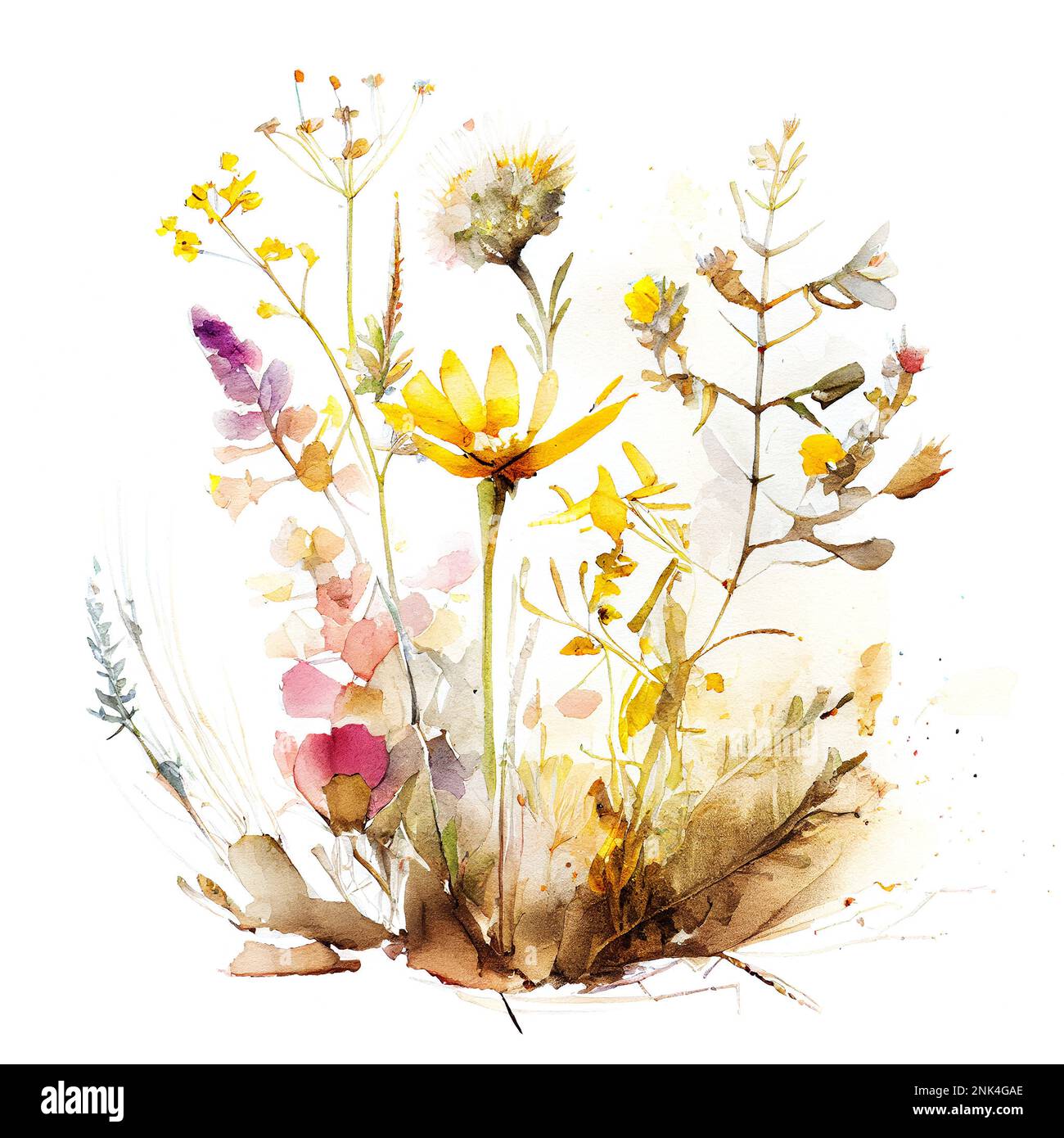 indigenous plants and ambient flora in curated wilding garden ...
