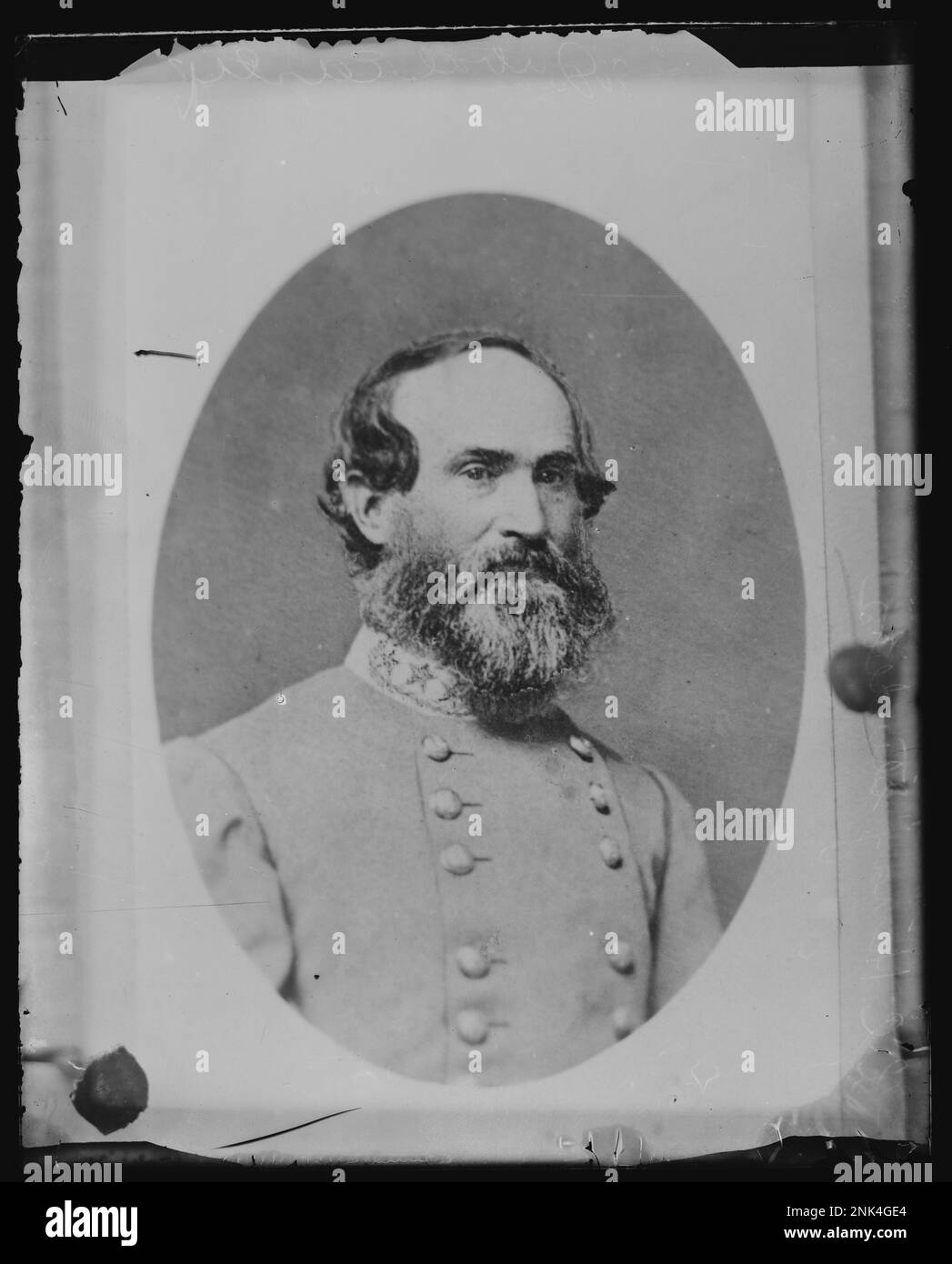 Head-and-shoulders portrait of Confederate General Jubal Early, facing ...