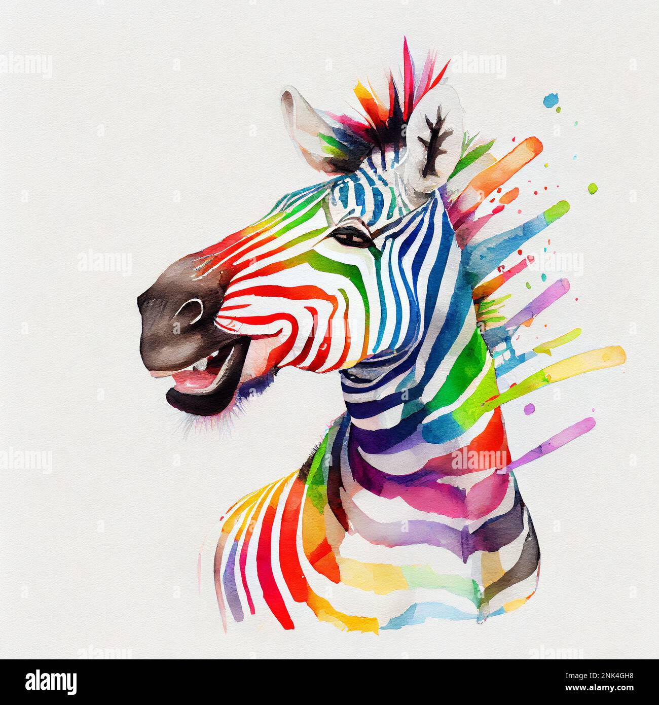 Pictures Of Colorful Zebras