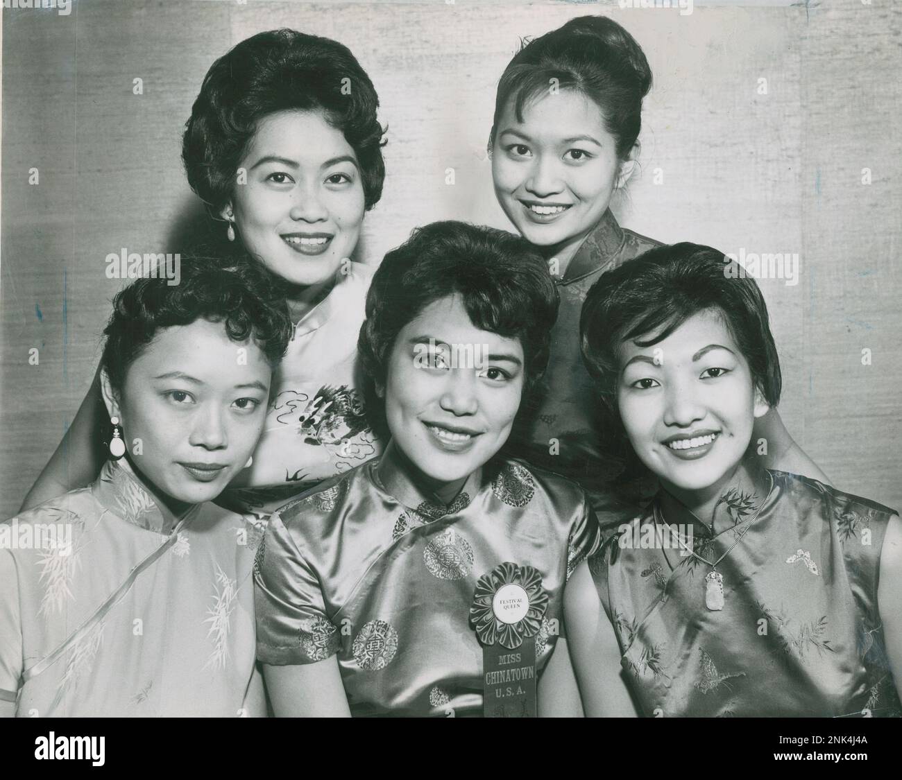 February 1, 1960: San Francisco Chinese New Year. Left to right, Amy ...