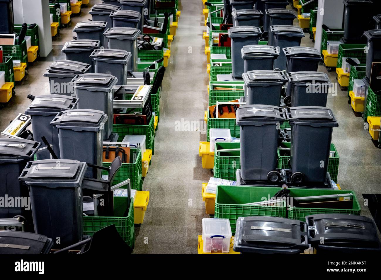THE HAGUE - Ballot boxes for the provincial elections. Material used ...