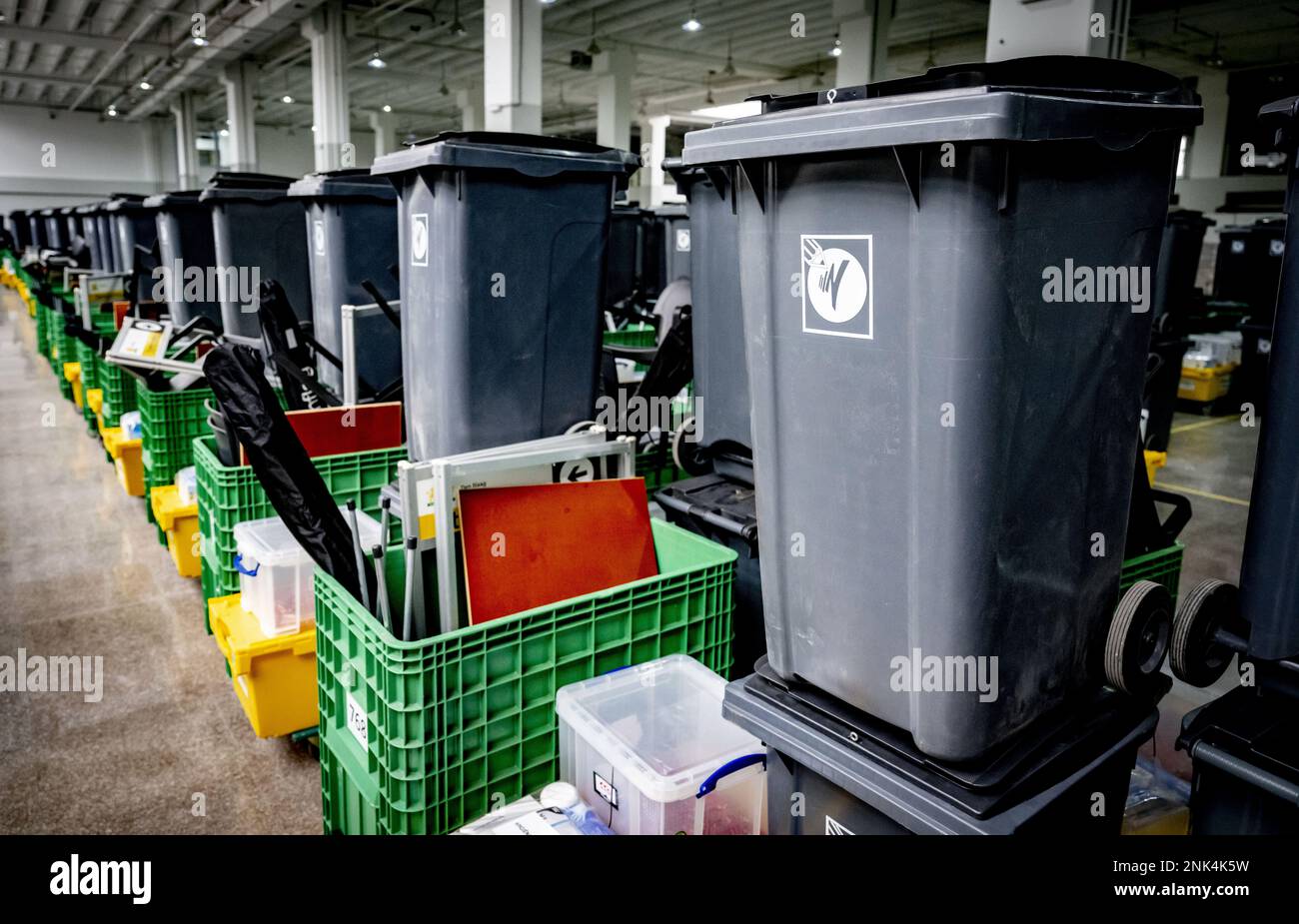 THE HAGUE - Ballot boxes for the provincial elections. Material used ...