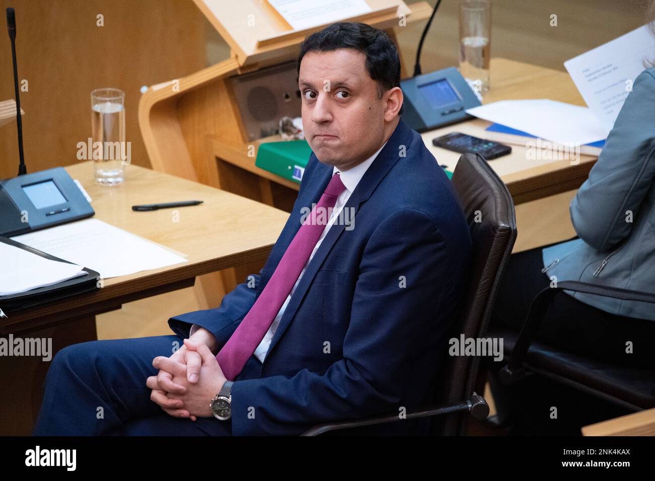 Edinburgh, Scotland, UK. 23rd Feb, 2023. PICTURED: Anas Sarwar MSP ...