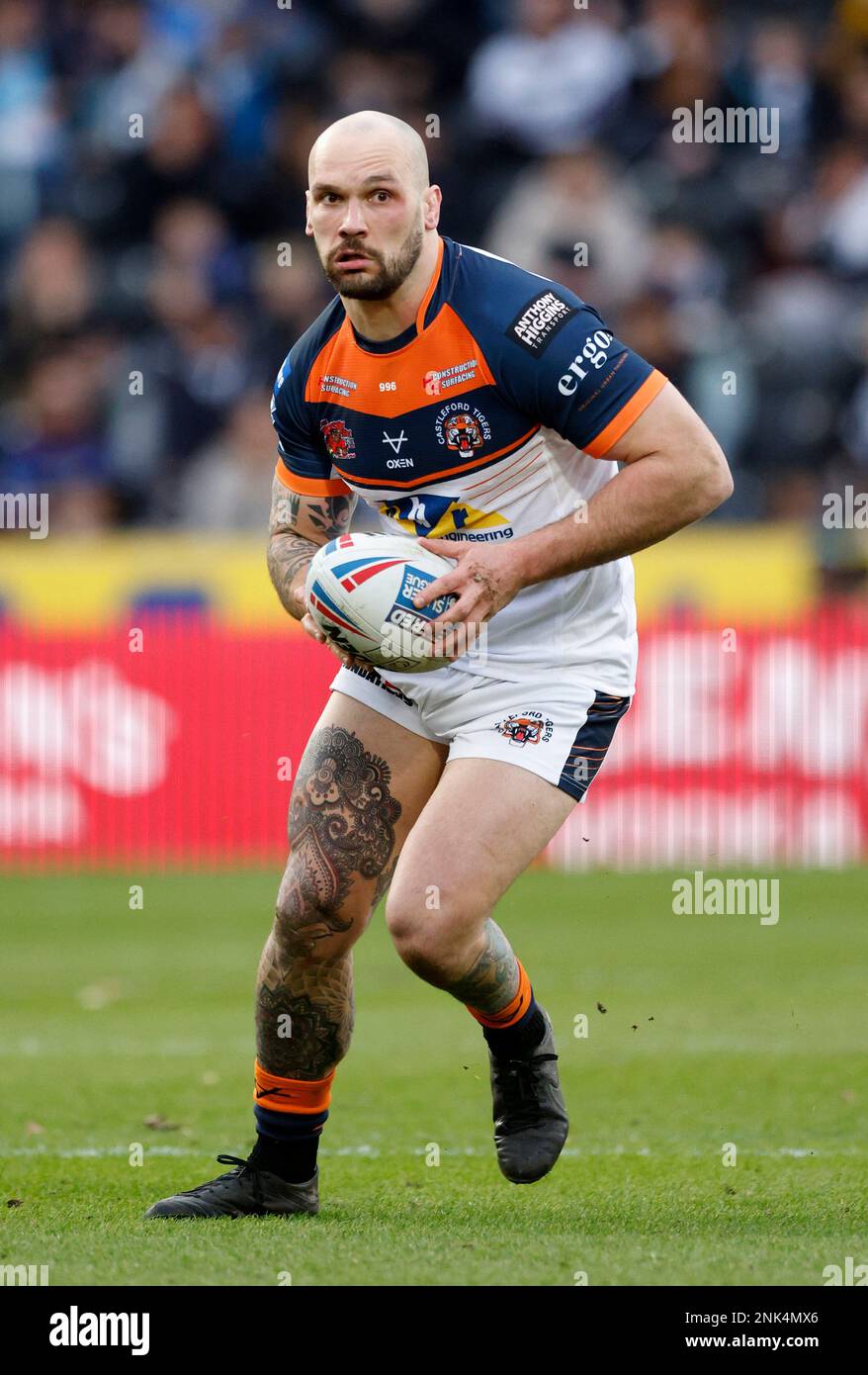 Castleford Tigers' George Griffin on the ball during the Betfred Super ...