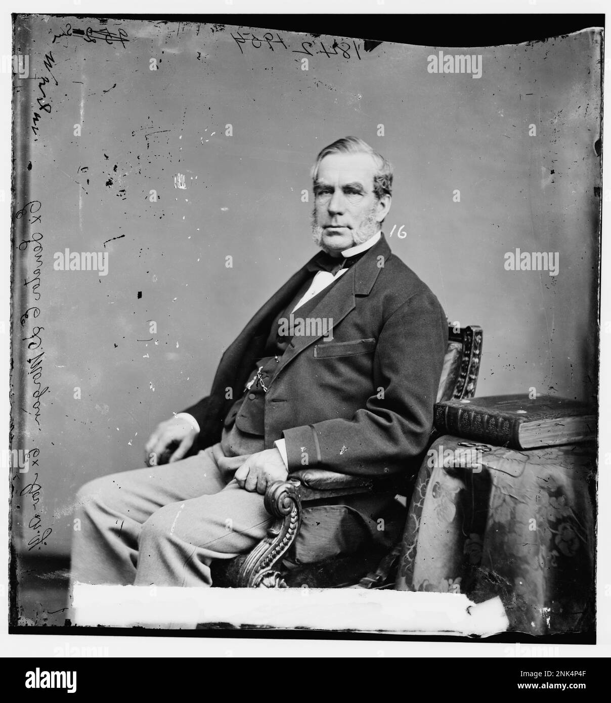 Portrait of Hon. Edwin Denison Morgan, a prominent political figure ...