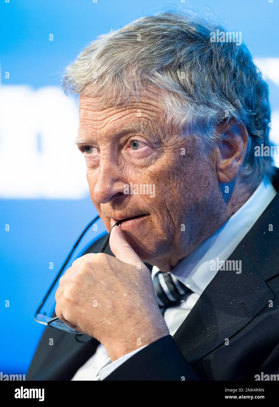 Bill Gates, Co-Chair, Bill & Melinda Gates Foundation attends a session ...