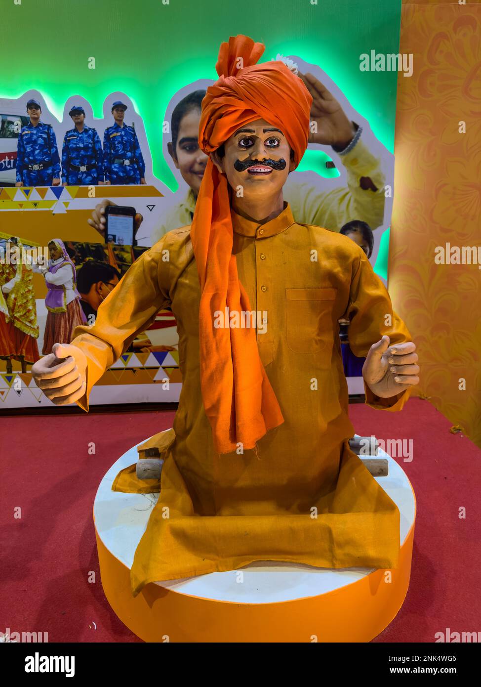 New Delhi, India - November 2022: Handmade idol on people from haryana ...