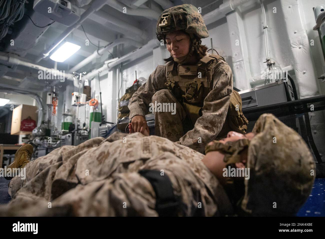 U.S. Marine Corps Lance Cpl. Karime Casas, a supply chain and material ...