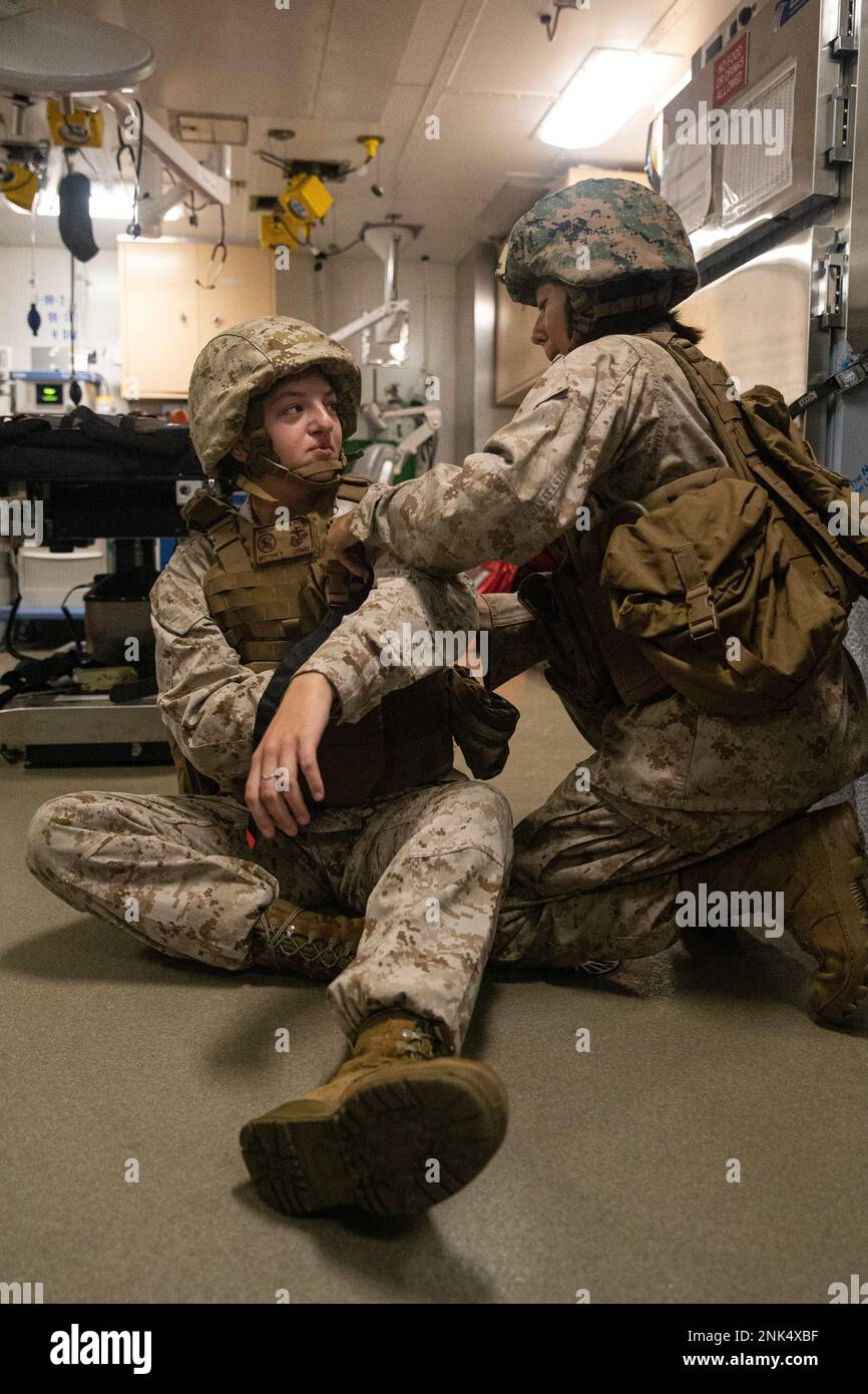 U.S. Marine Corps Lance Cpl. Karime Casas, a supply chain and material ...