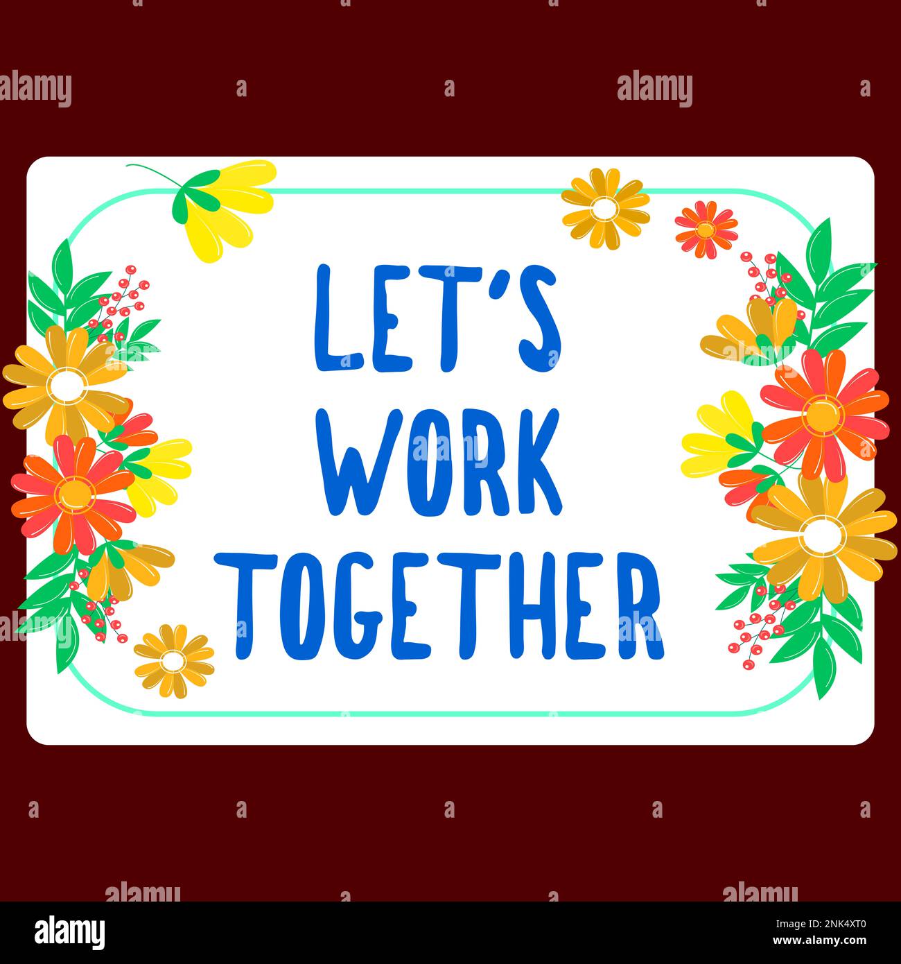 Writing displaying text Let's Work Together. Business concept Unite and ...