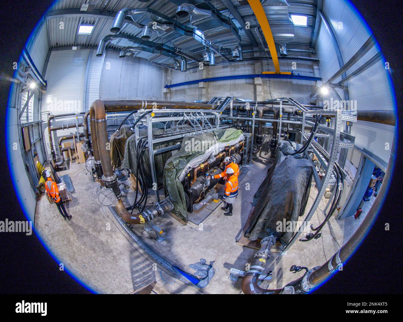 23 February 2023, Mecklenburg-Western Pomerania, Schwerin: Employees of ...