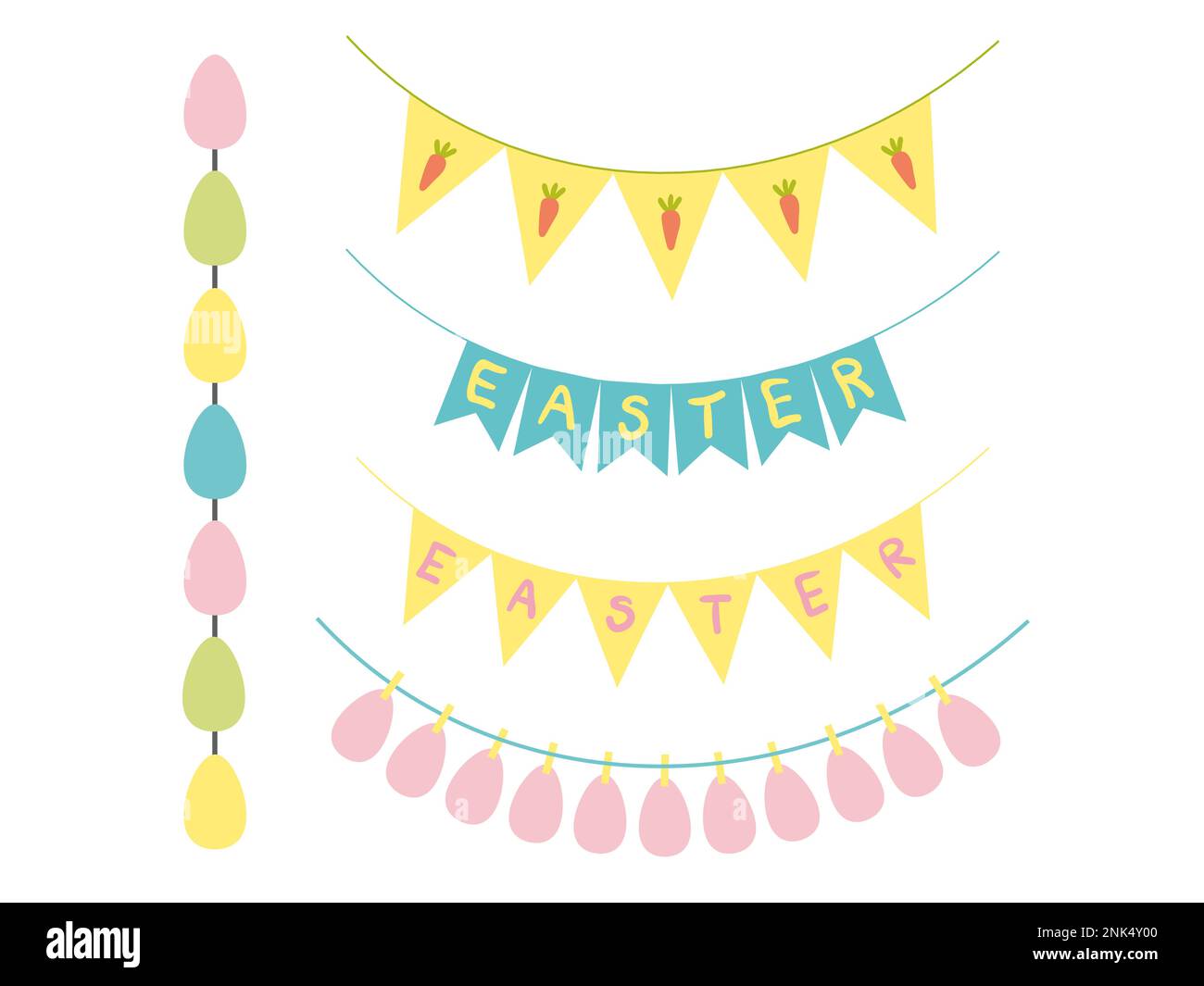Garland sunday Stock Vector Images - Alamy