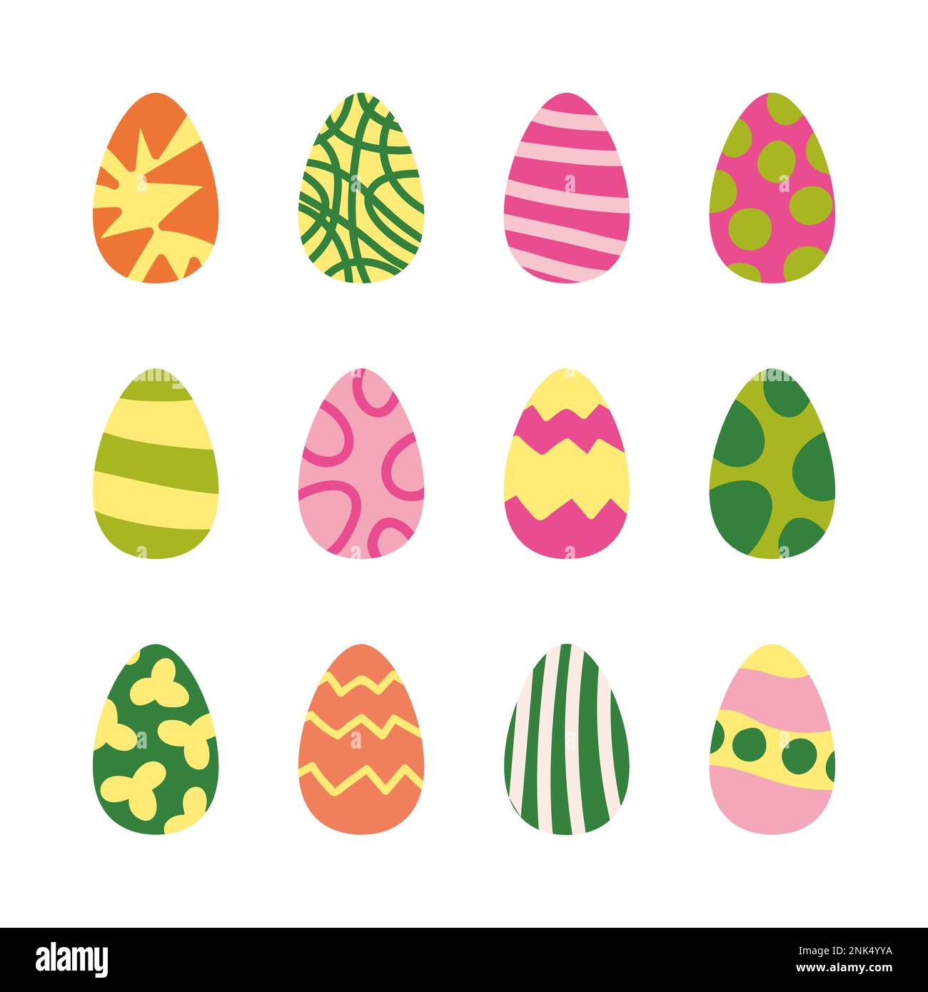 Vector Easter eggs set Stock Vector Image & Art - Alamy