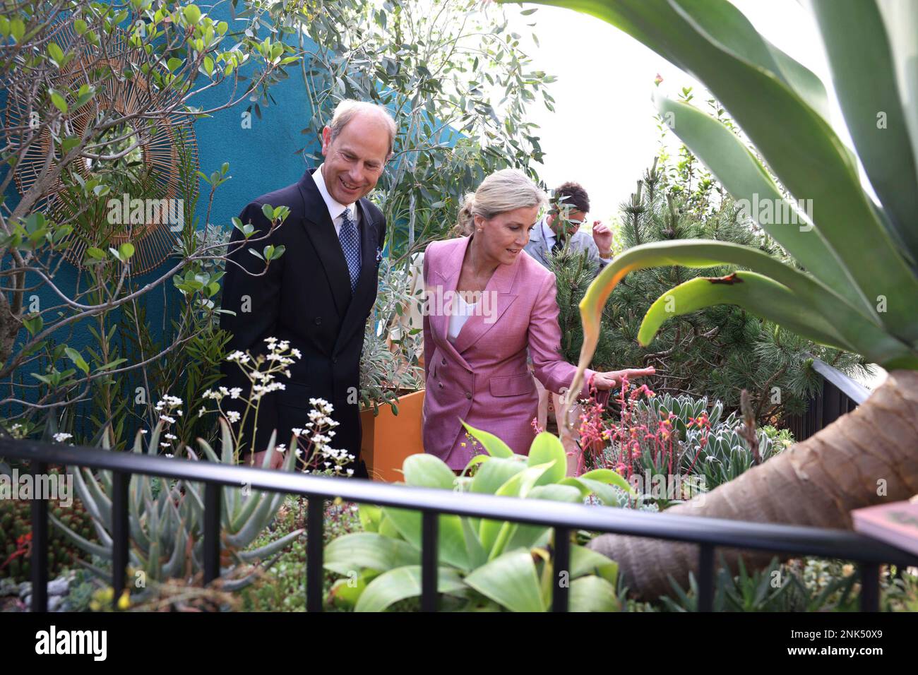Britain's Prince Edward and Sophie, Countess of Wessex during a visit ...