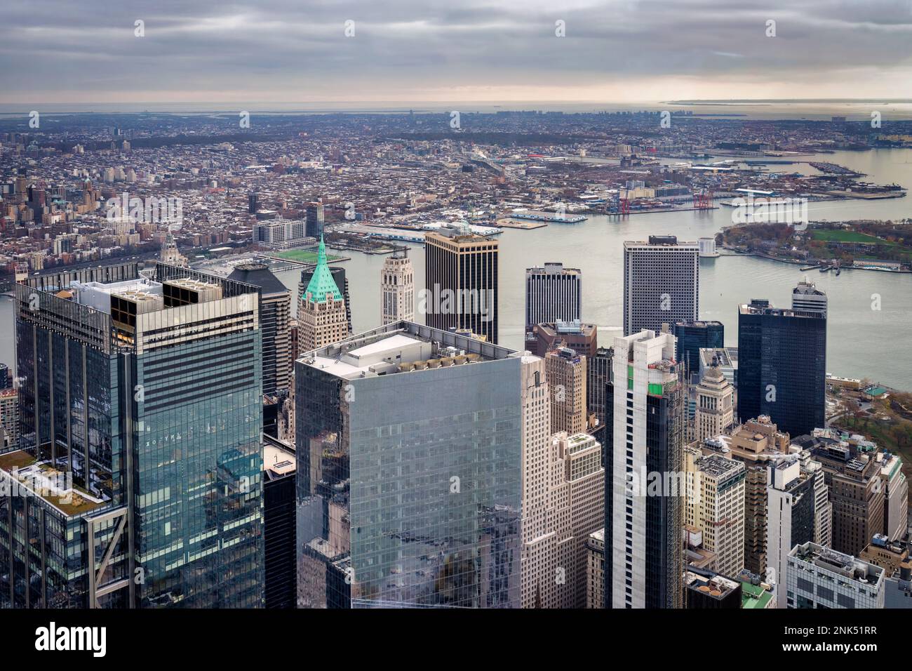 Manhattan Midtown Skyline with skyscrapers. New York City, USA Stock ...