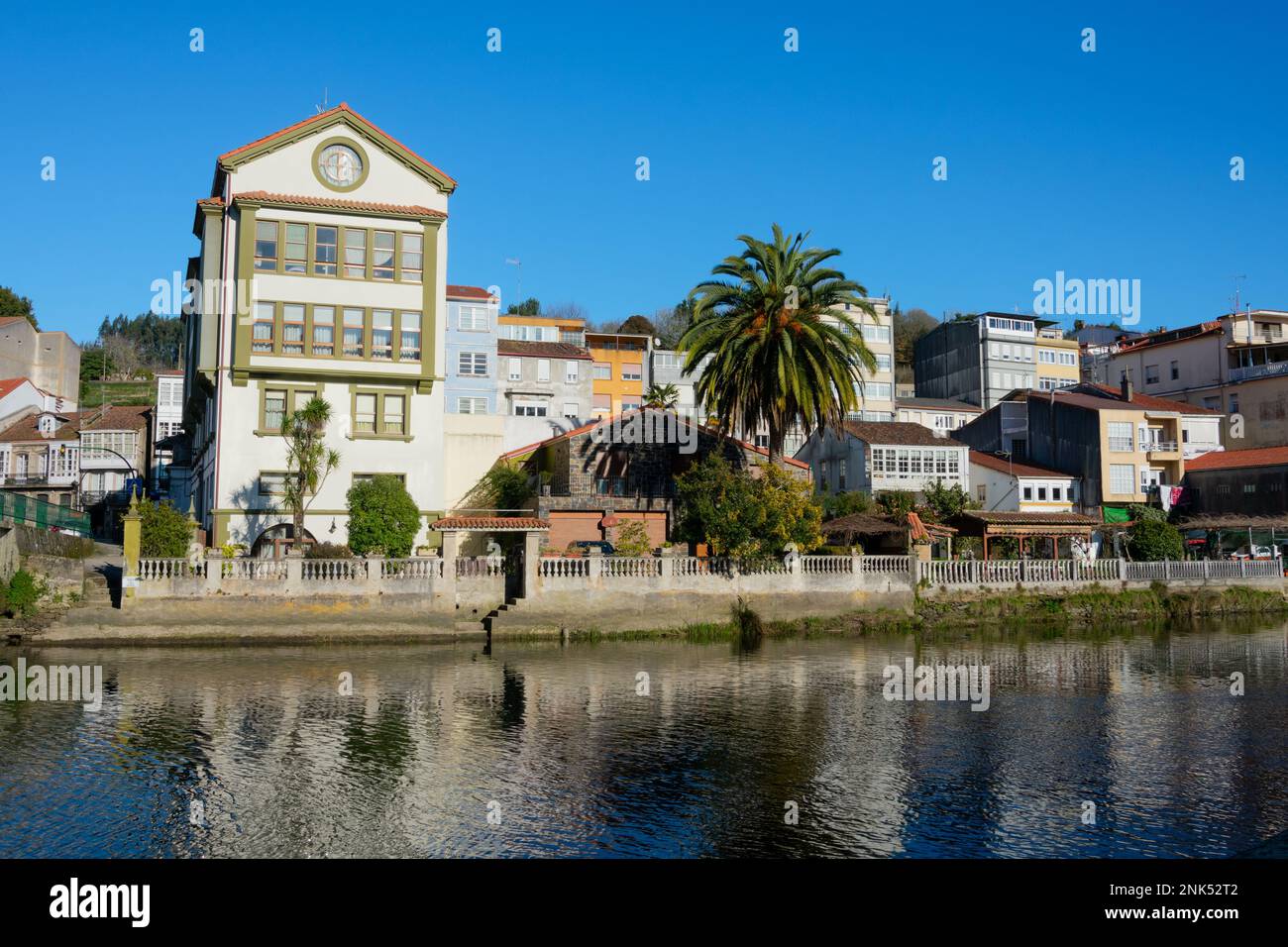 Betanzos, Galicia. Spain. February 3, 2023. View of Mandeo River and ...