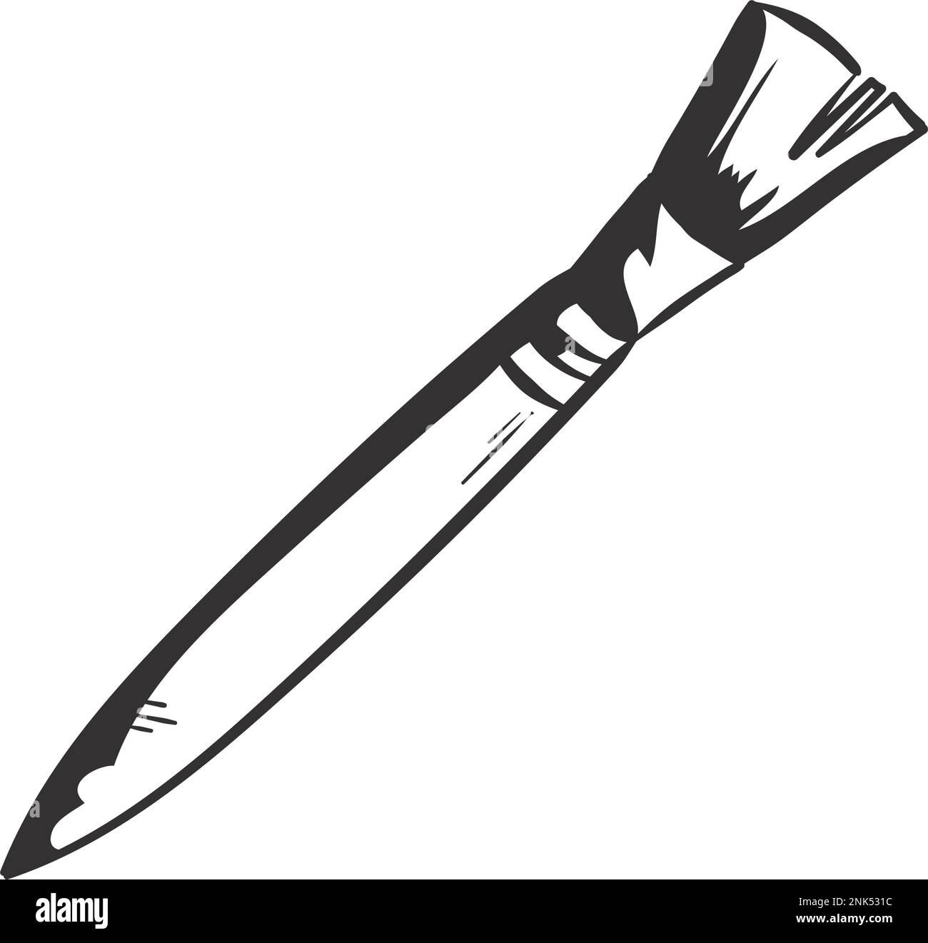 paint brush illustration Stock Vector Image & Art - Alamy