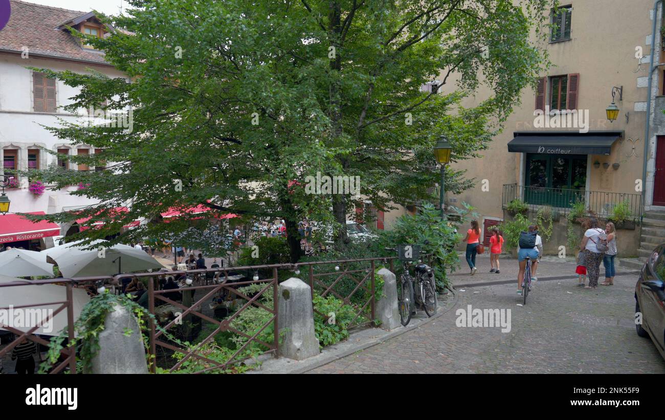 Annecy France Circa 2022. Traditional European architecture in France ...