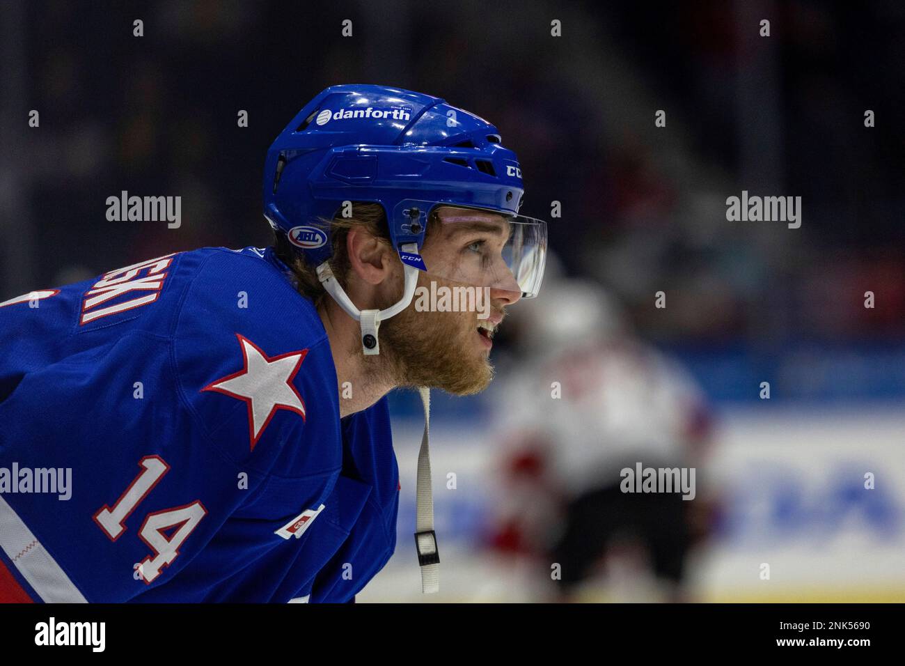 May 17, 2022: Rochester Americans forward Mark Jankowski (14) looks on ...