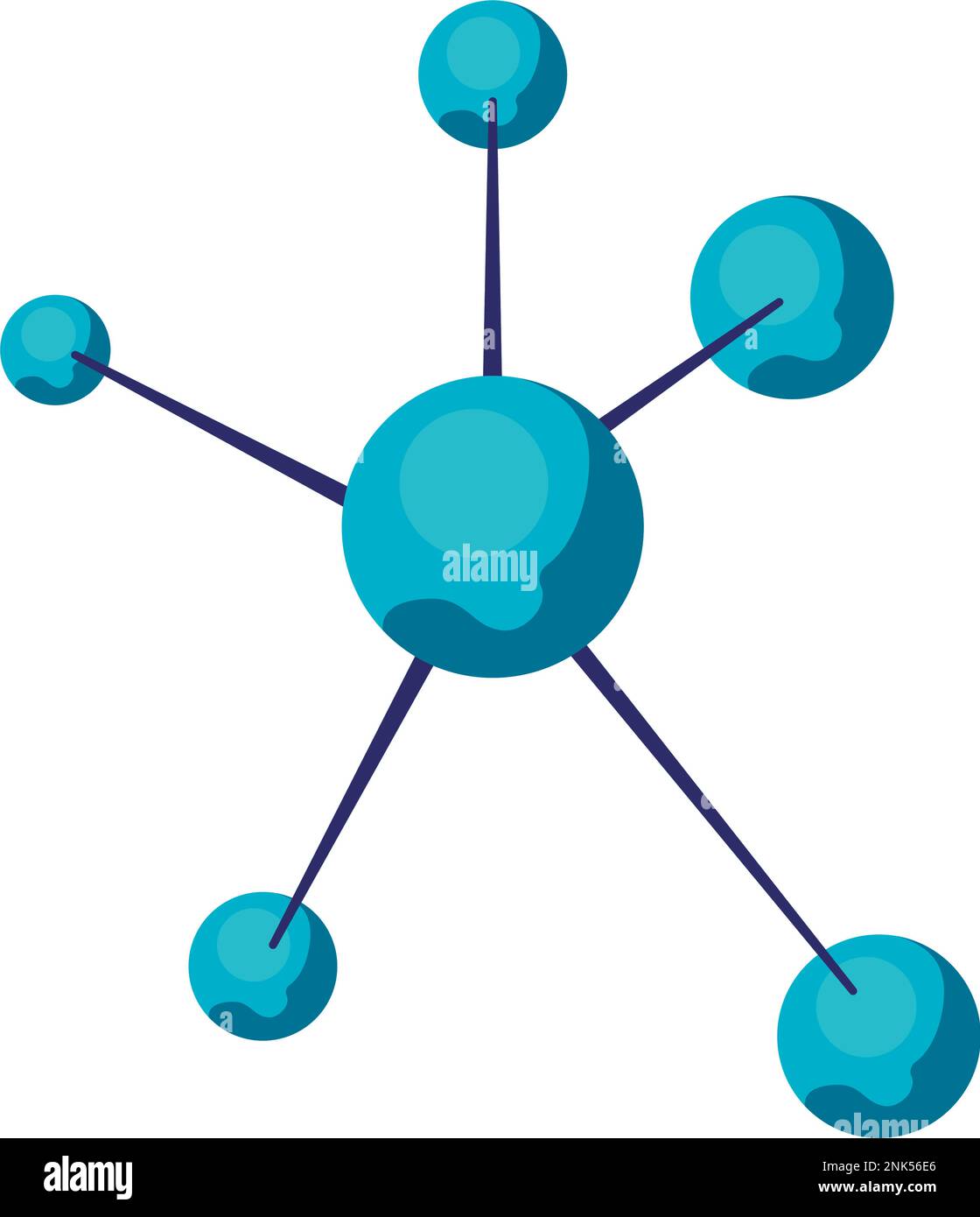 blue atom design Stock Vector Image & Art - Alamy