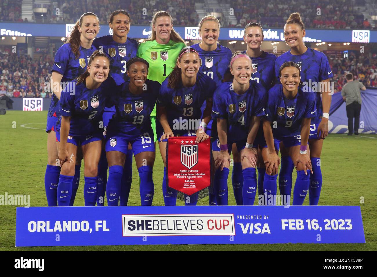 United States Women’s National Team starters forward Ashley Sanchez (2 ...