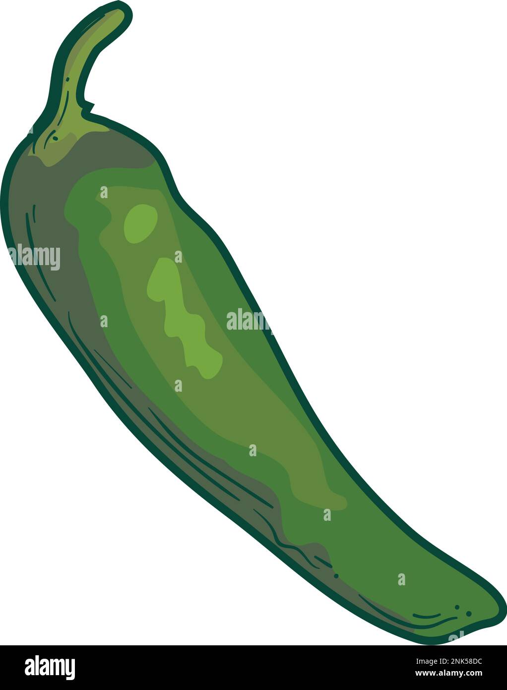 green chili pepper Stock Vector Image & Art - Alamy