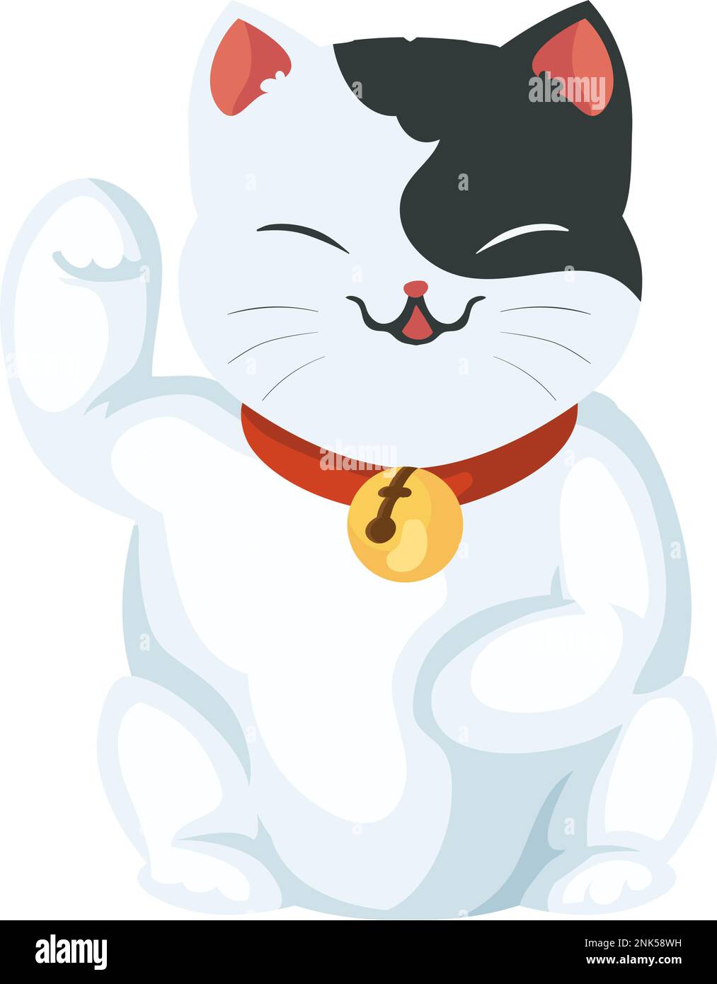 Cute japanese lucky cat Stock Vector Images - Alamy