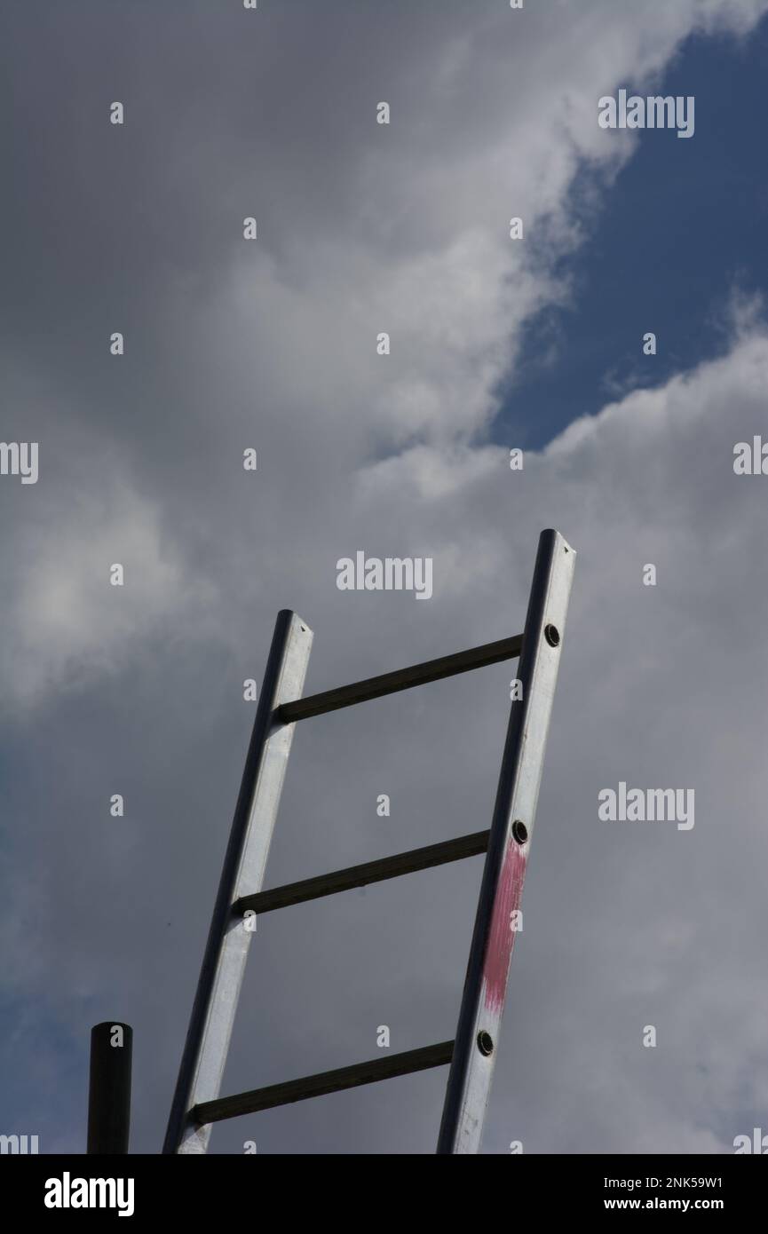 Ascending metal ladder hi-res stock photography and images - Alamy