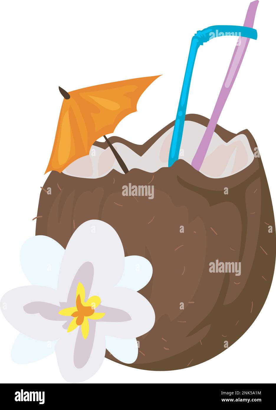 coconut cocktail design Stock Vector Image & Art - Alamy