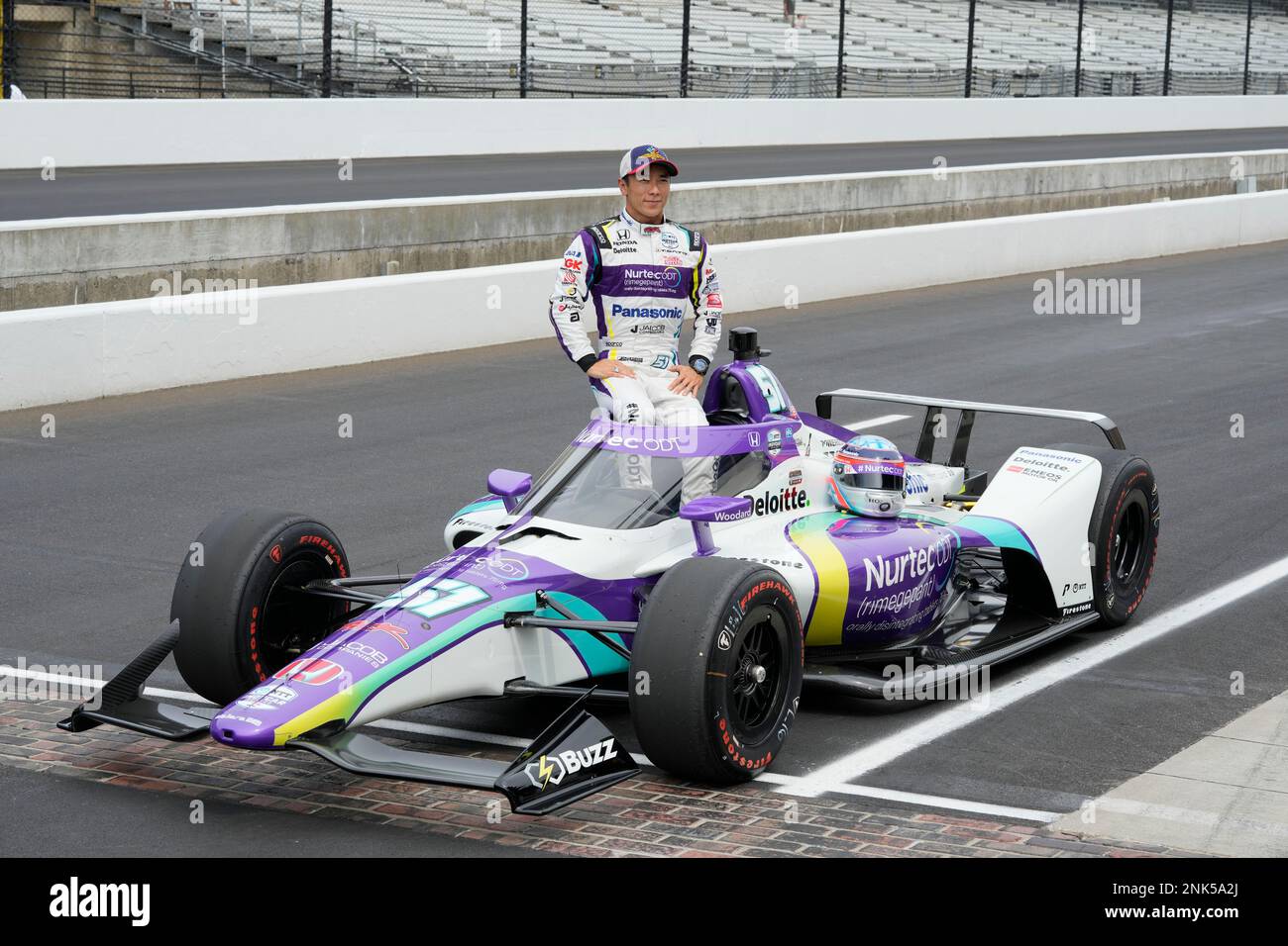 ddINDIANAPOLIS, IN - MAY 21: NTT IndyCar series driver Takuma Sato ...