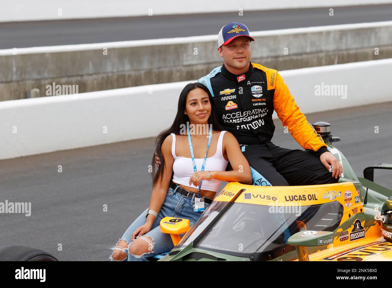 dINDIANAPOLIS, IN - MAY 21: NTT IndyCar series driver Felix Rosenqvist ...