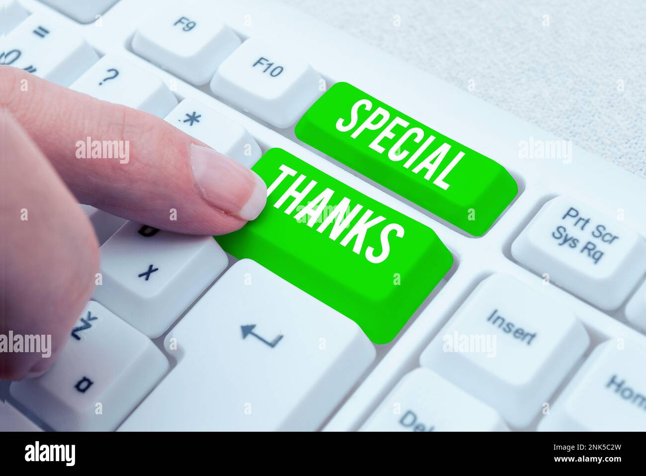 Text sign showing Special Thanks. Word Written on expression of ...