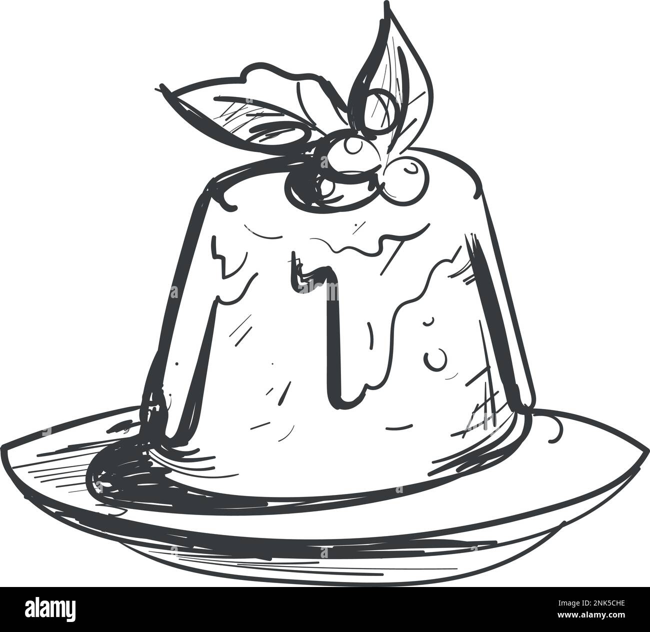 hand drawn cake Stock Vector Image & Art - Alamy