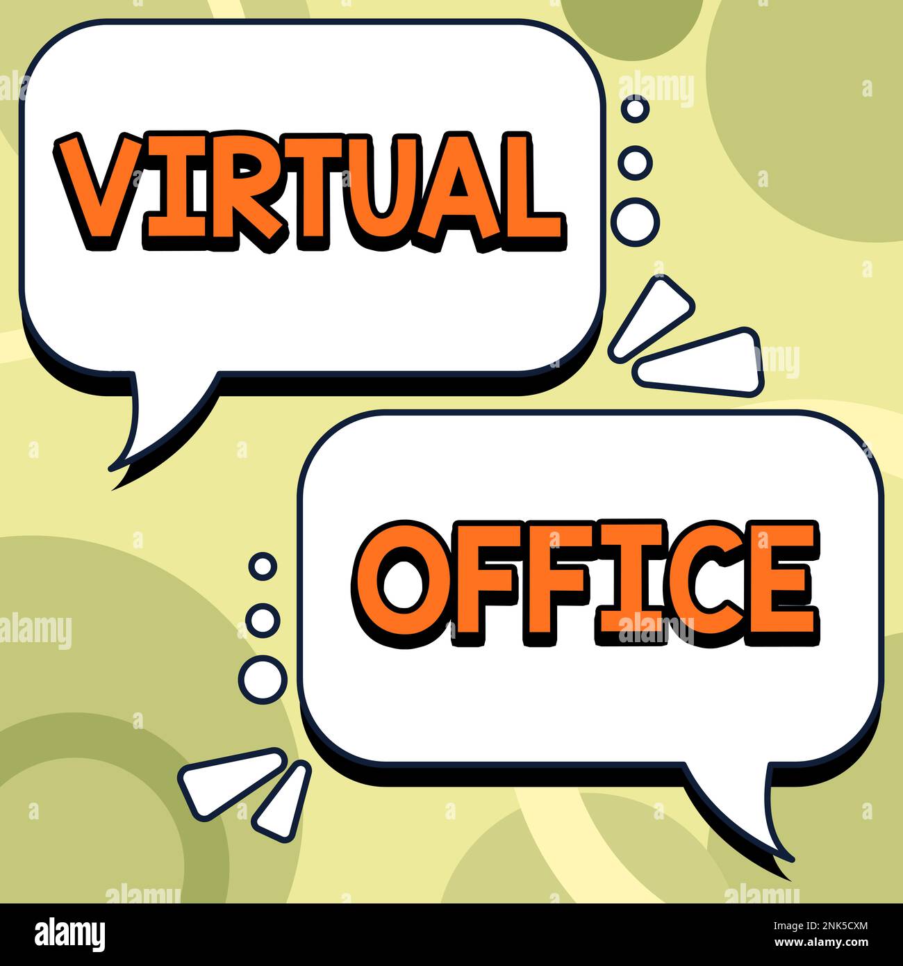 Hand writing sign Virtual Office. Business overview Mobile work ...