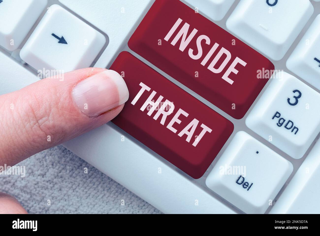 Hand writing sign Inside Threat. Concept meaning Information that only ...